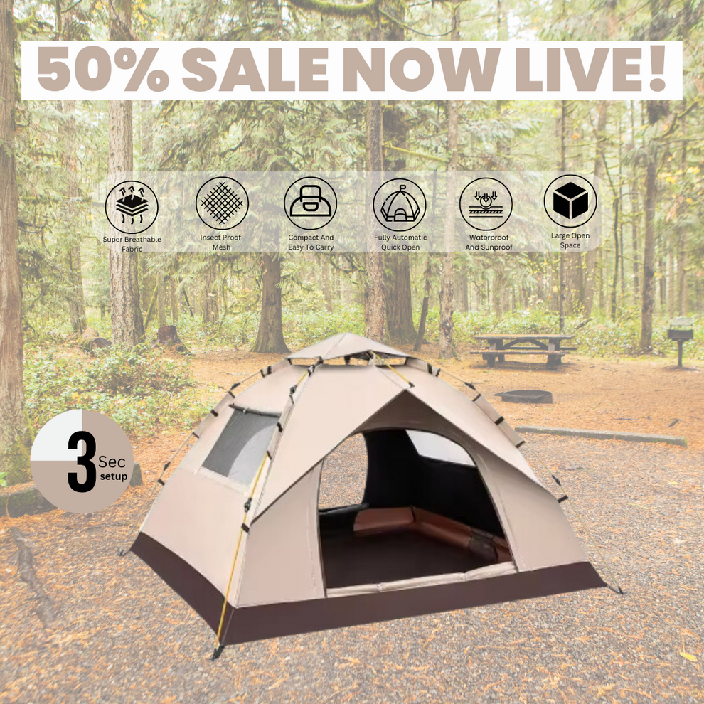 QuickCamp - 3 Second Set Tent – QuickCampCo
